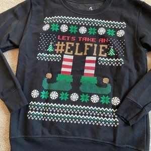 Hanes | Tops | Lets Take An Elfie M Christmas Sweatshirt | Poshmark